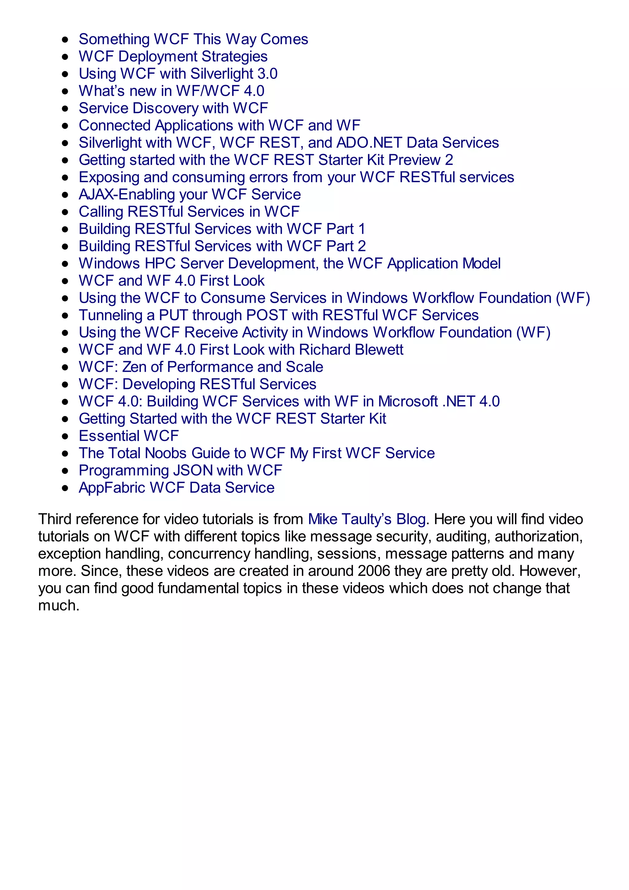 Wcf tutorials | PDF | Free Download Wcf tutorials | PDF | Free Download