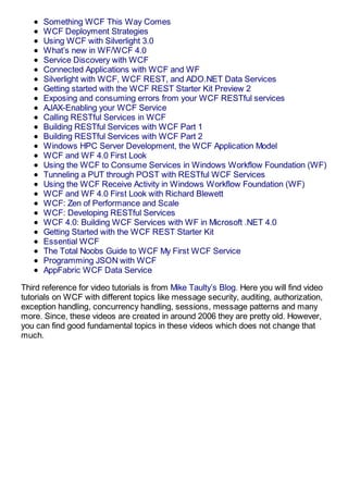 Wcf tutorials | PDF