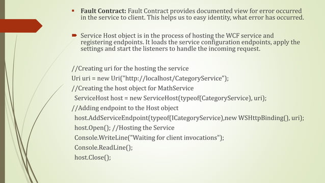 WCF (Windows Communication Foundation) | PPT