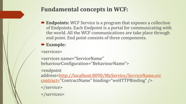WCF (Windows Communication Foundation) | PPT
