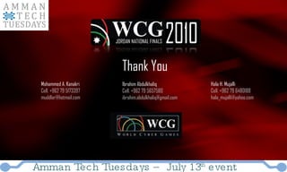 AmmanTT - WCG - World CyberGames | PPT