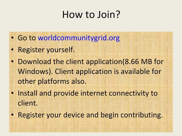World Community Grid | PPT