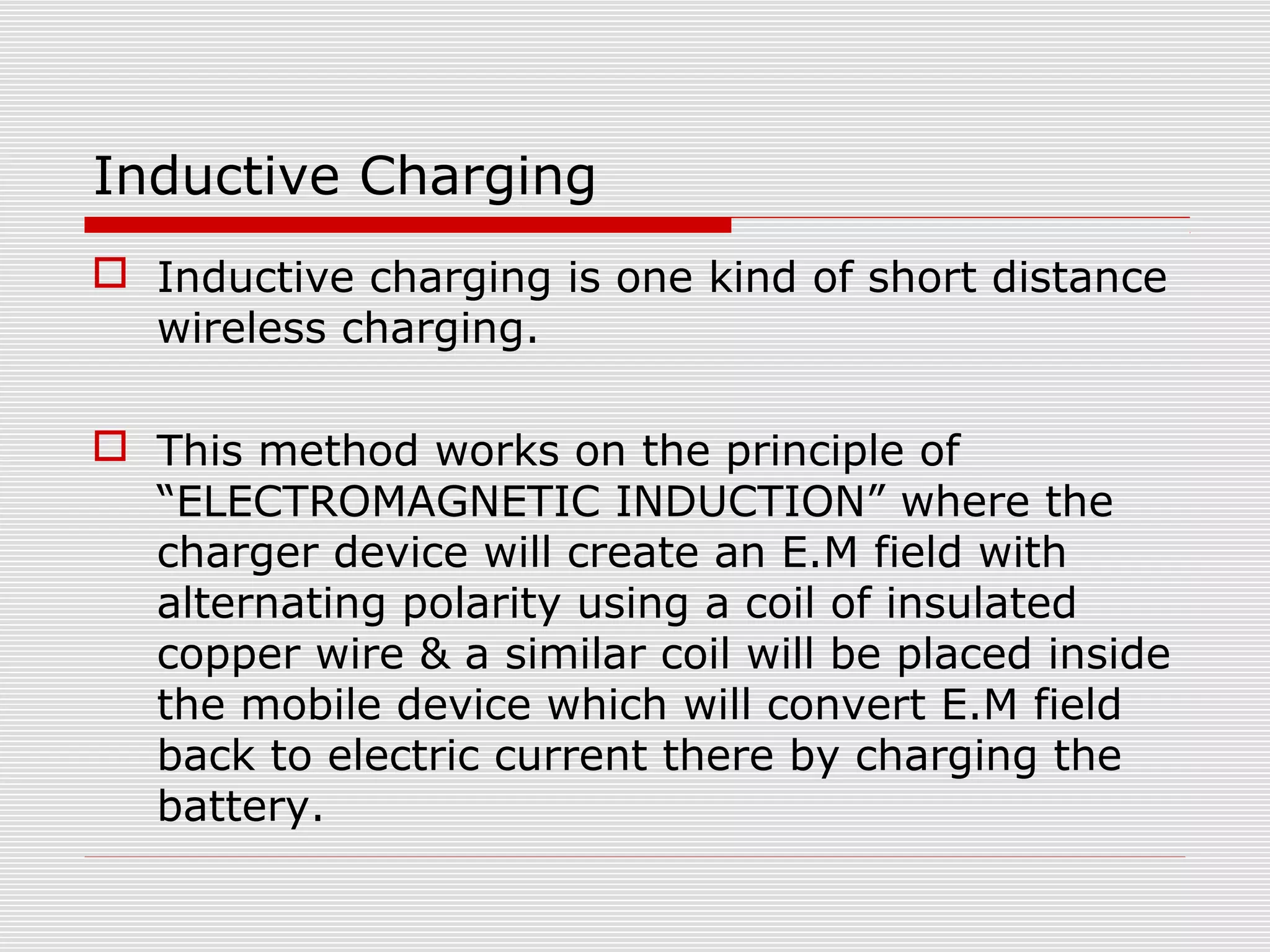 Wireless charging ppt | PPT