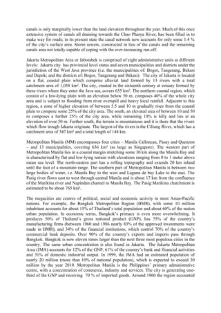 The Challange of Water Management in Coastal Urban Megacities | DOC