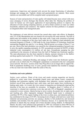 The Challange of Water Management in Coastal Urban Megacities | DOC