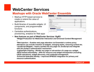 WCI 10gR3 overview | PDF | Operating Systems | Computer Software and ...