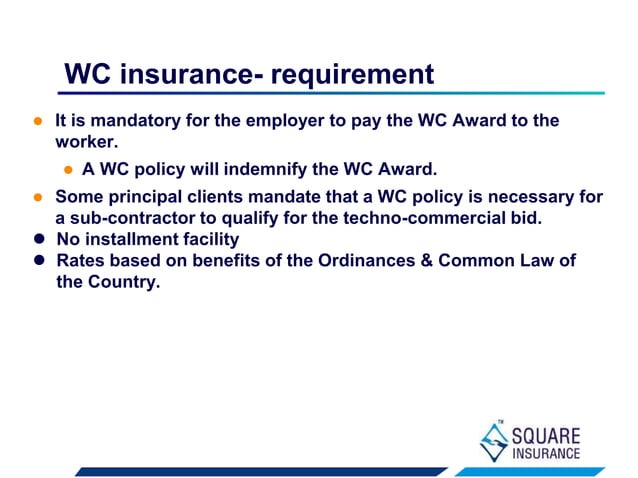 Workmen Compensation Insurance | PPSX