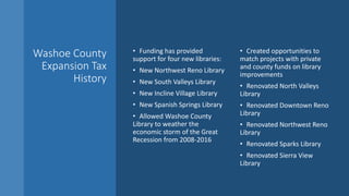 Washoe County Library System 2023 Annual Report Presentation | PPTX