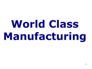 world class manufacturing practices for mms | PPT