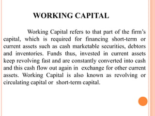 Classification of working capital | PPTX