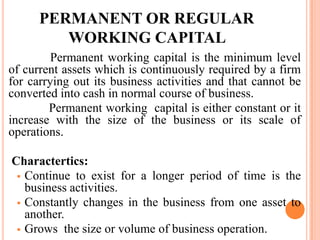 Classification of working capital | PPT