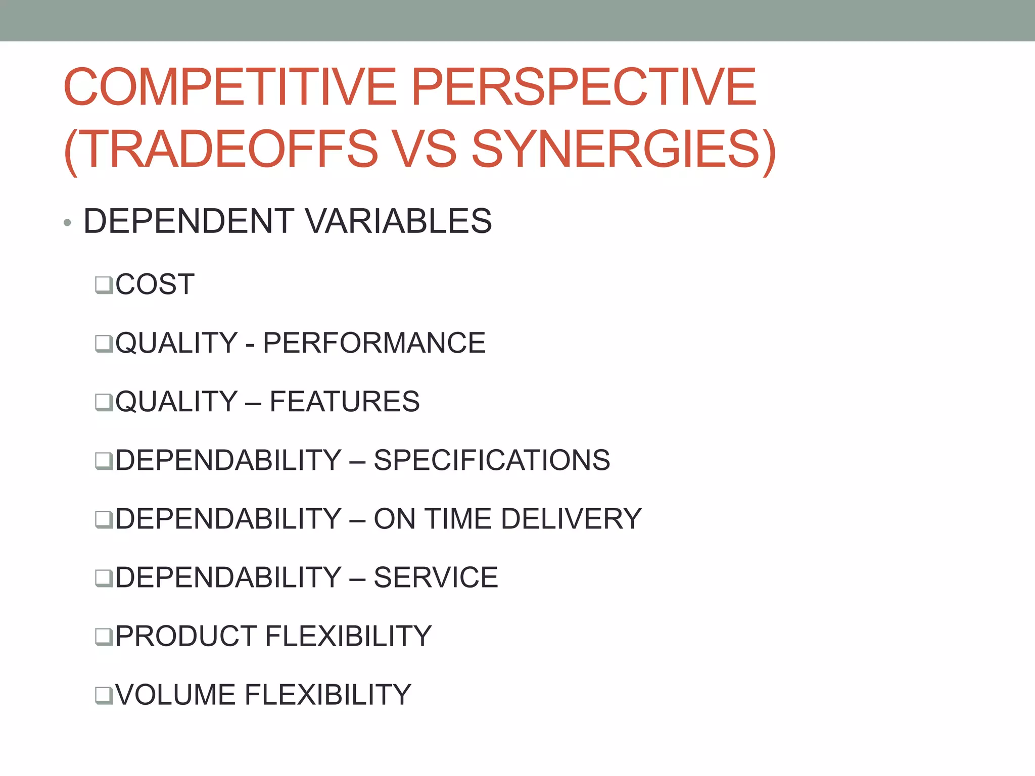 World Class Manufacturing - Analysis on Hayes and Wheelwright ...