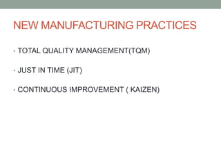 World Class Manufacturing - Analysis on Hayes and Wheelwright ...
