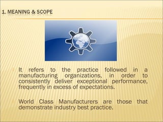 World Class Manufacturing | PPT