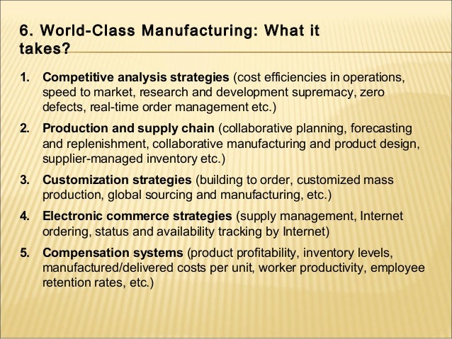 World Class Manufacturing