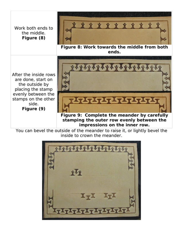 Meander/Serpentine Border Stamp Tutorial | PDF