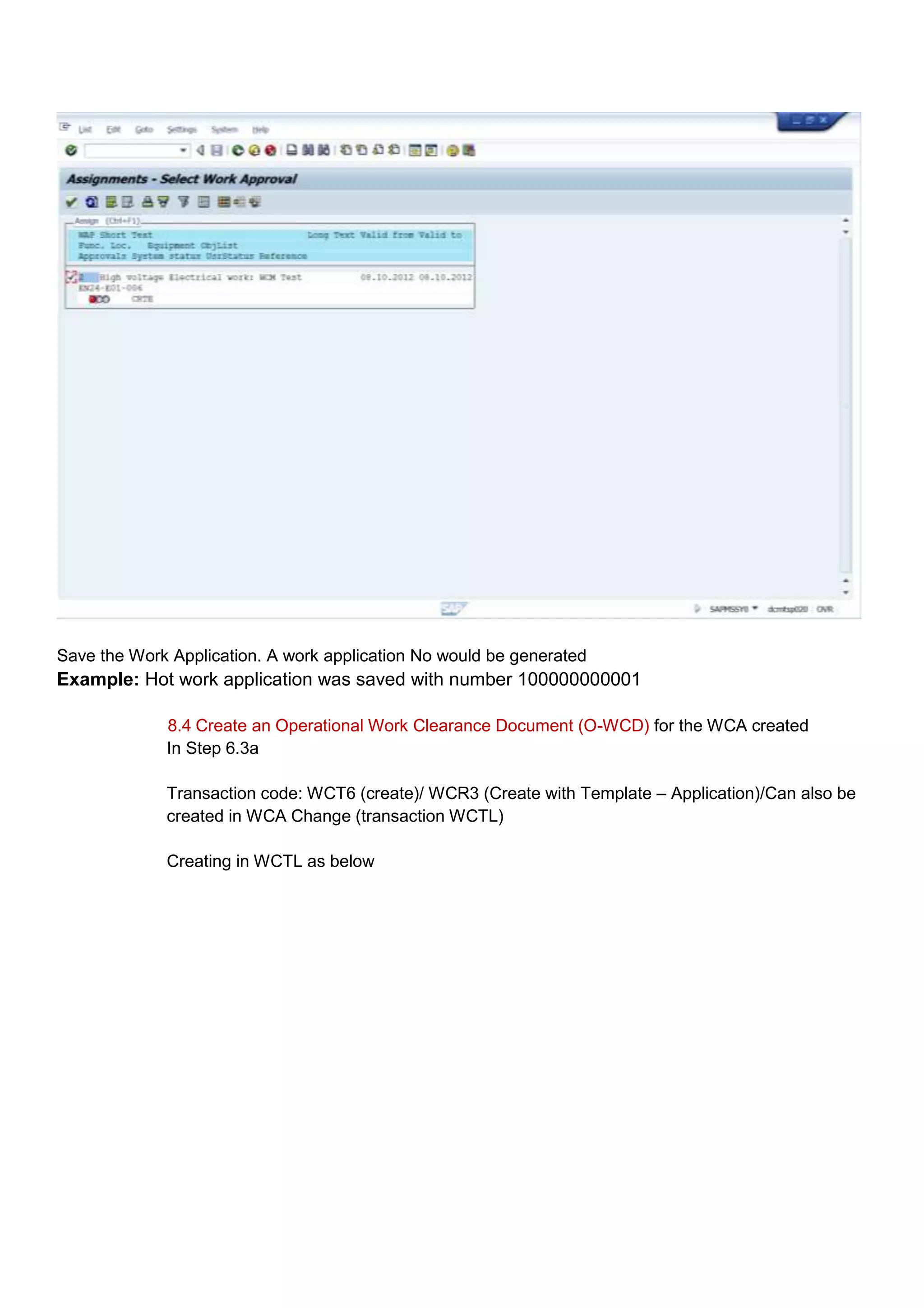 SAP PM - WCM: Enhanced Model - Entire process flow with SAP screenshots ...