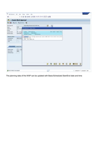 SAP PM - WCM: Enhanced Model - Entire process flow with SAP screenshots ...