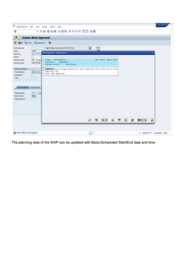 SAP PM - WCM: Enhanced Model - Entire process flow with SAP screenshots | DOCX