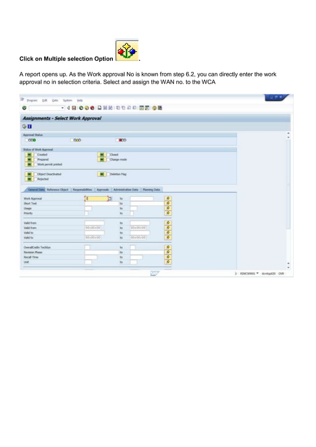 SAP PM - WCM: Enhanced Model - Entire process flow with SAP screenshots | DOCX