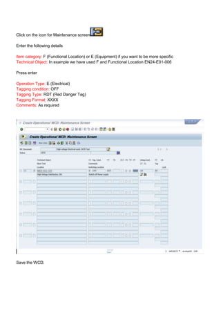 SAP PM - WCM: Enhanced Model - Entire process flow with SAP screenshots ...