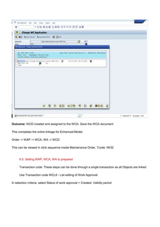 SAP PM - WCM: Enhanced Model - Entire process flow with SAP screenshots ...