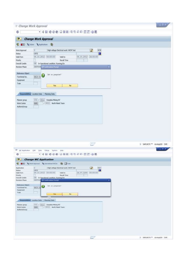 SAP PM - WCM: Enhanced Model - Entire process flow with SAP screenshots | DOCX
