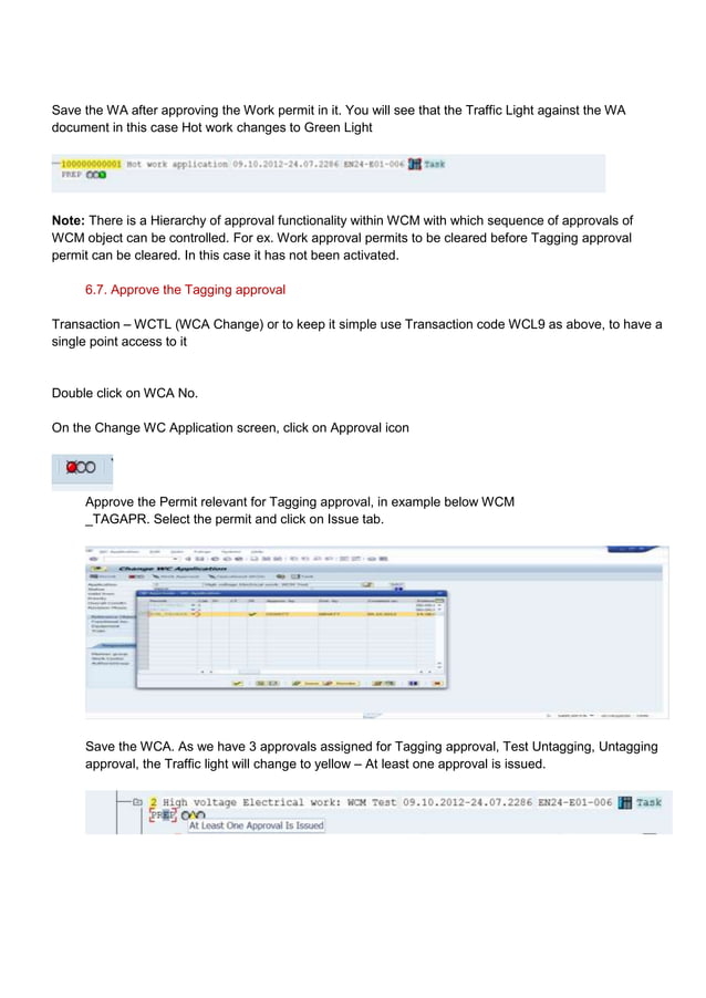SAP PM - WCM: Enhanced Model - Entire process flow with SAP screenshots | DOCX
