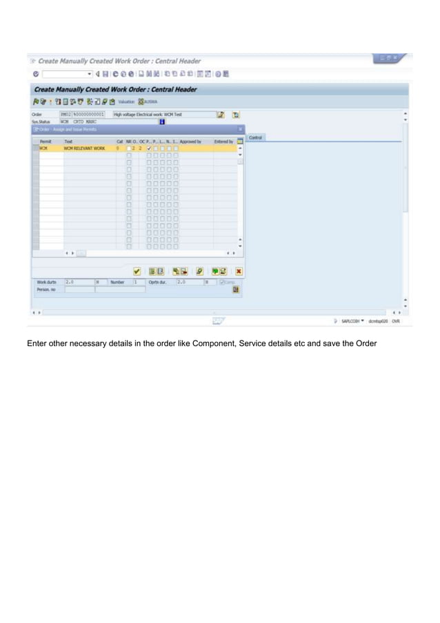 SAP PM - WCM: Enhanced Model - Entire process flow with SAP screenshots ...