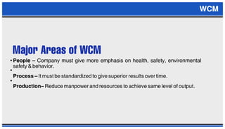 WORLD CLASS MANUFACTURING (WCM) PRESENTATION | PDF