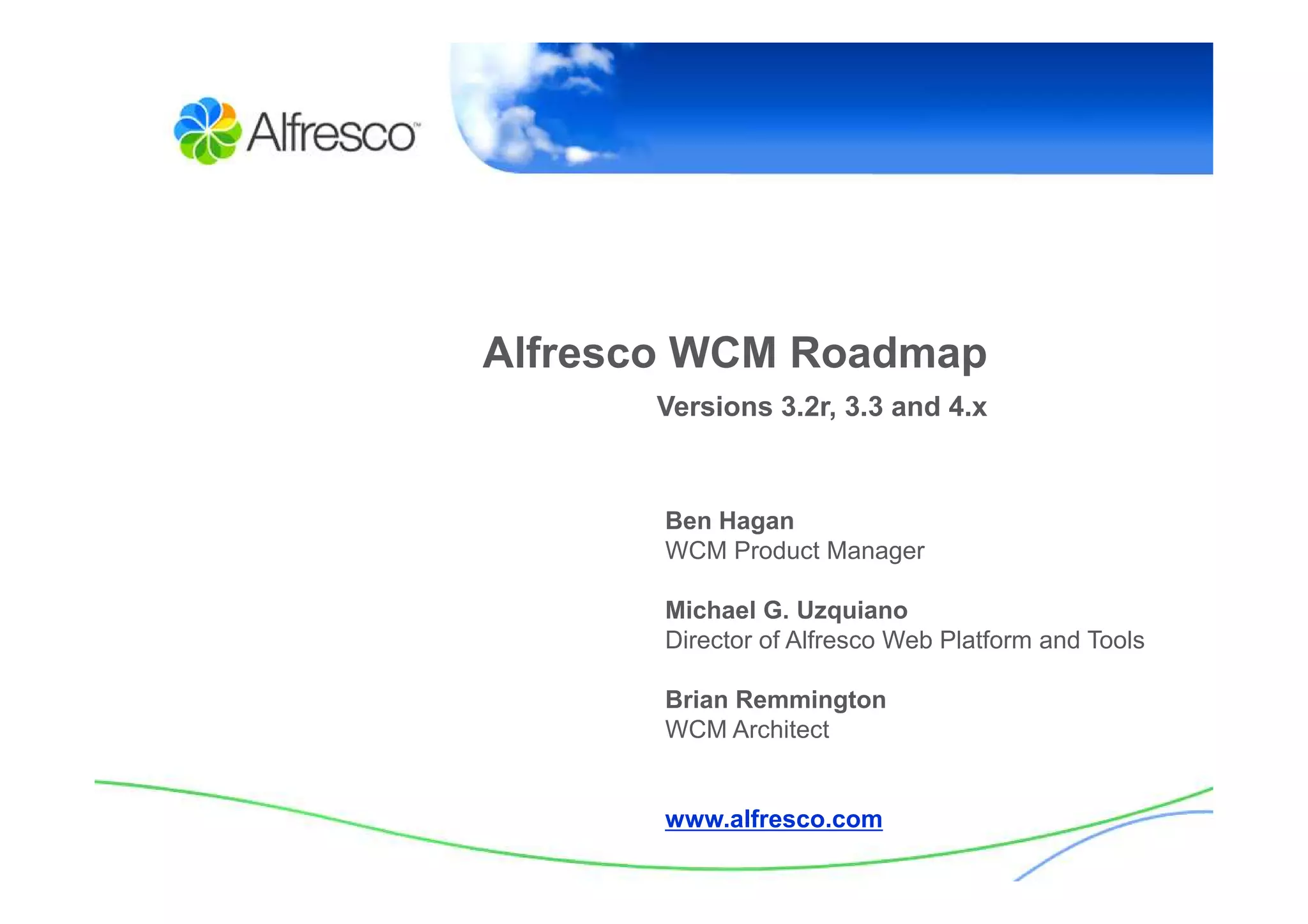 WCM Roadmap Versions 3 3 And 4 0 | PDF