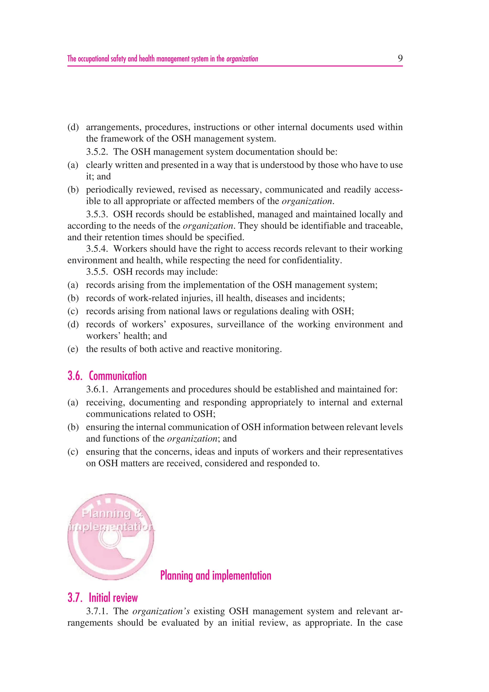 Guidelines on Occupational Safety and Health Management Systems ILO-OSH ...