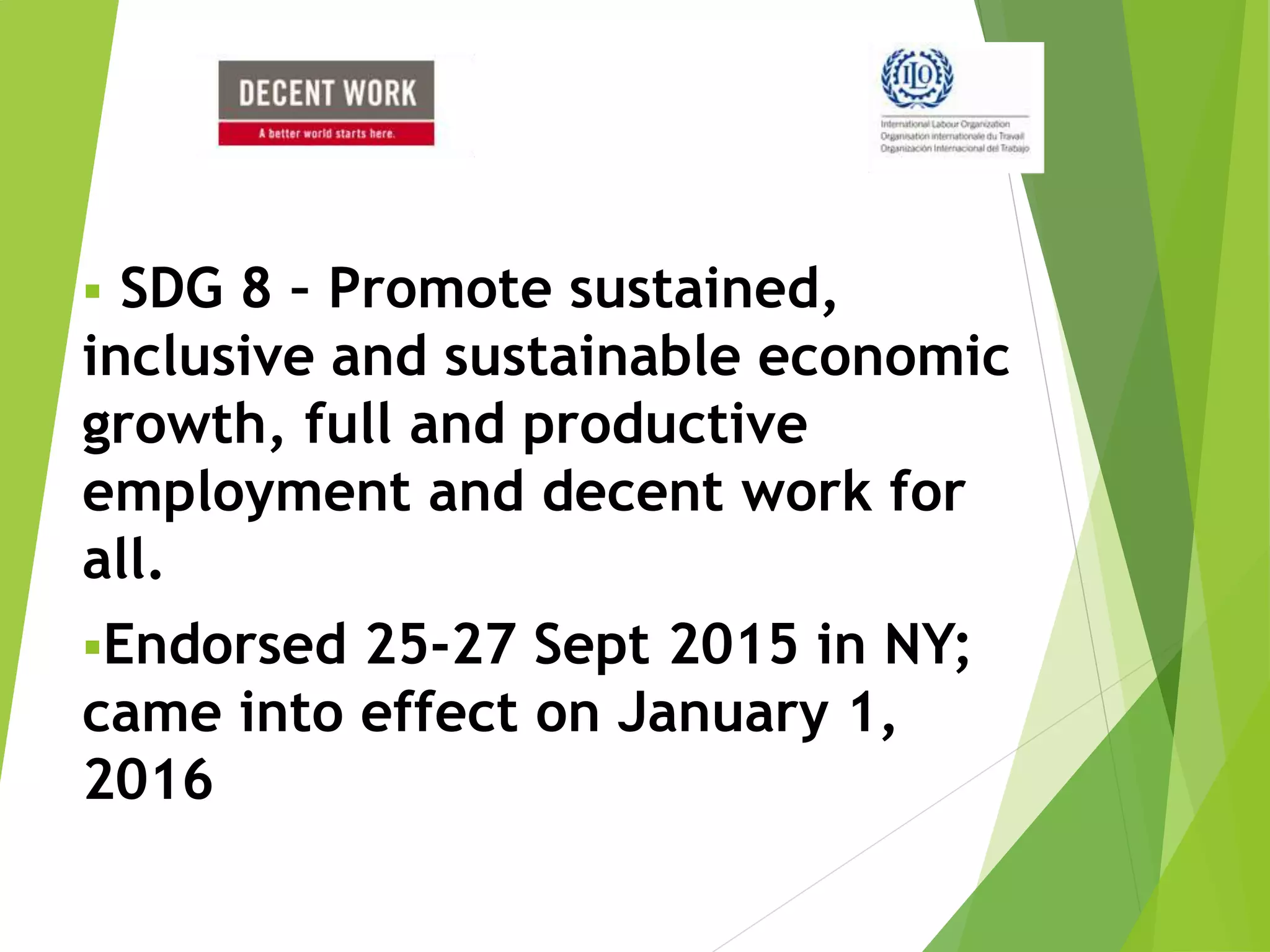 Decent Work and Economic Growth | PPT
