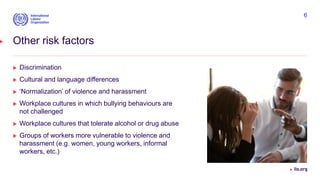 What is violence and harassment in the world of work | PPTX