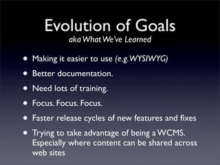 WCMS Evaluation Tips | PDF