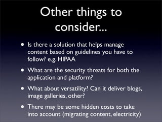 WCMS Evaluation Tips | PDF