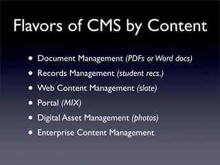 WCMS Evaluation Tips | PDF