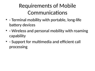 WIRELESS COMMUNICATION NETWORKS_Concise_Presentation | PPTX