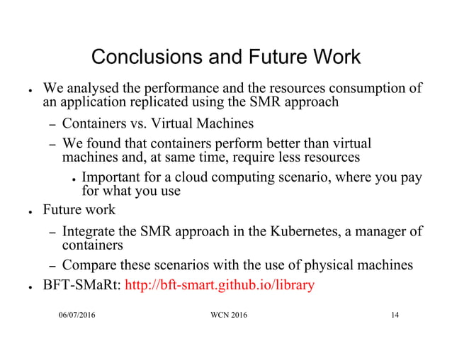 Practical Aspects Of State Machine Replication Virtualization Ppt
