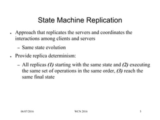Practical Aspects of State Machine Replication Virtualization | PPT