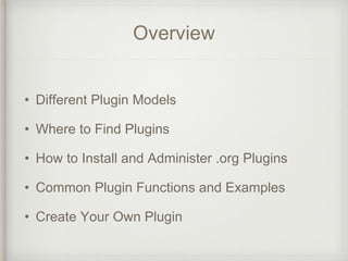 PluginBasicsWCNYC2014 | PPTX | Web Development | Internet