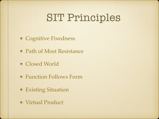 An Introduction to the Systematic Inventive Thinking (SIT) Method | PDF