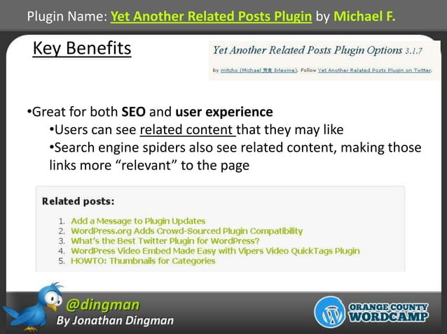 Essential Plugins by Jonathan Dingman | PPTX | Web Design and HTML | Internet