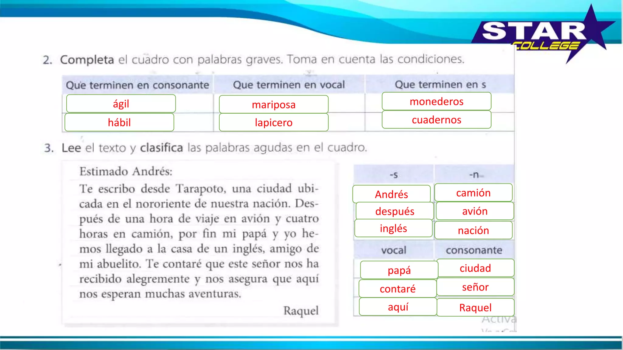 Palabras esdrujulas 1 | PPT