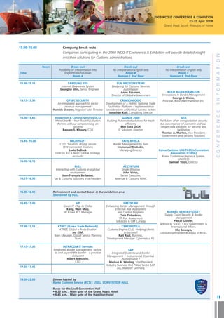 Wco it conference-2009-korea_brochure | PDF