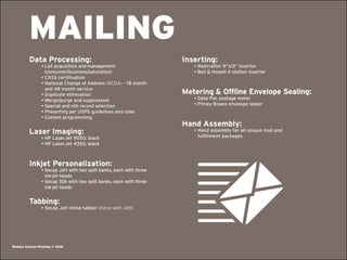 Wallace Carlson Printing | PDF | Manufacturing Industry | Industries