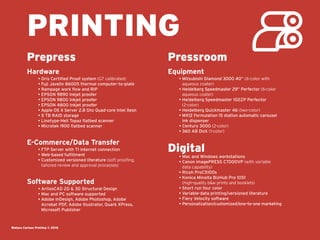 Wallace Carlson Printing | PDF | Manufacturing Industry | Industries