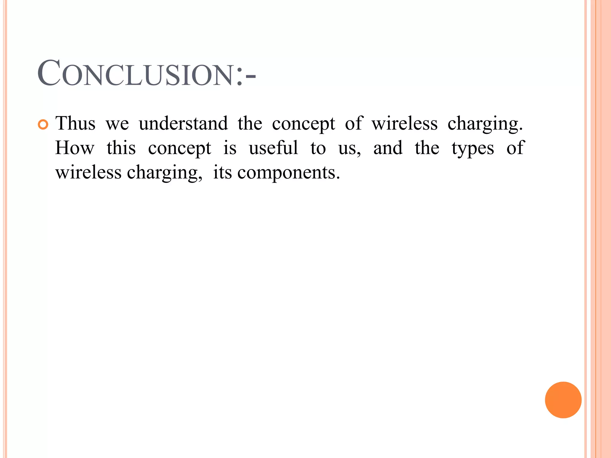 Wireless charging ppt | PPTX