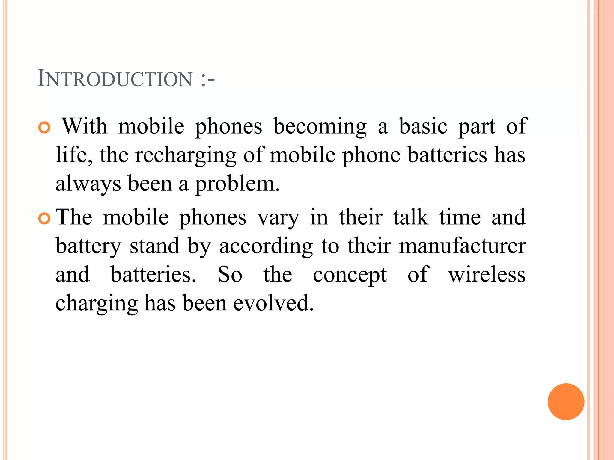 Wireless charging ppt | PPTX