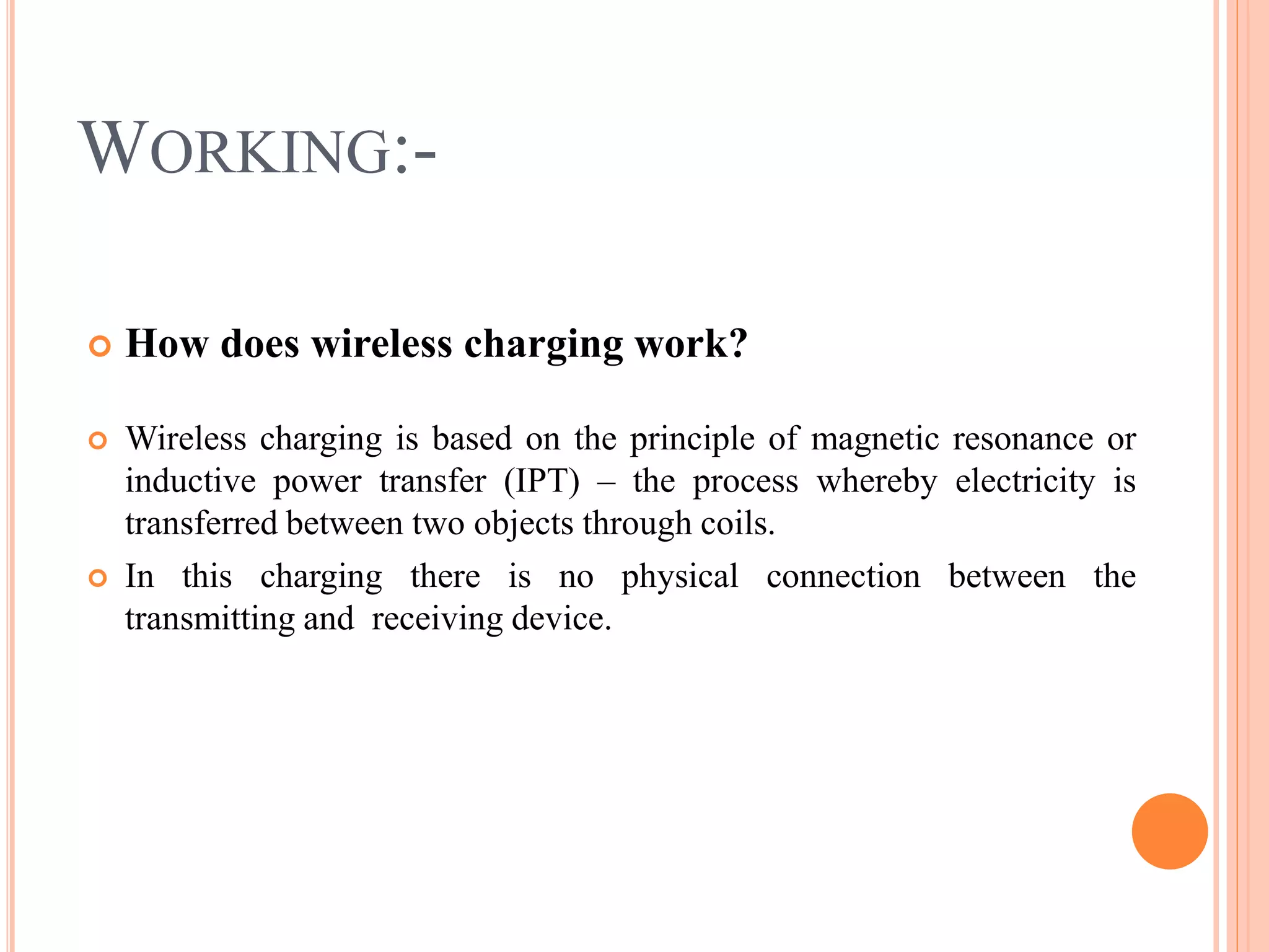 Wireless charging ppt | PPTX